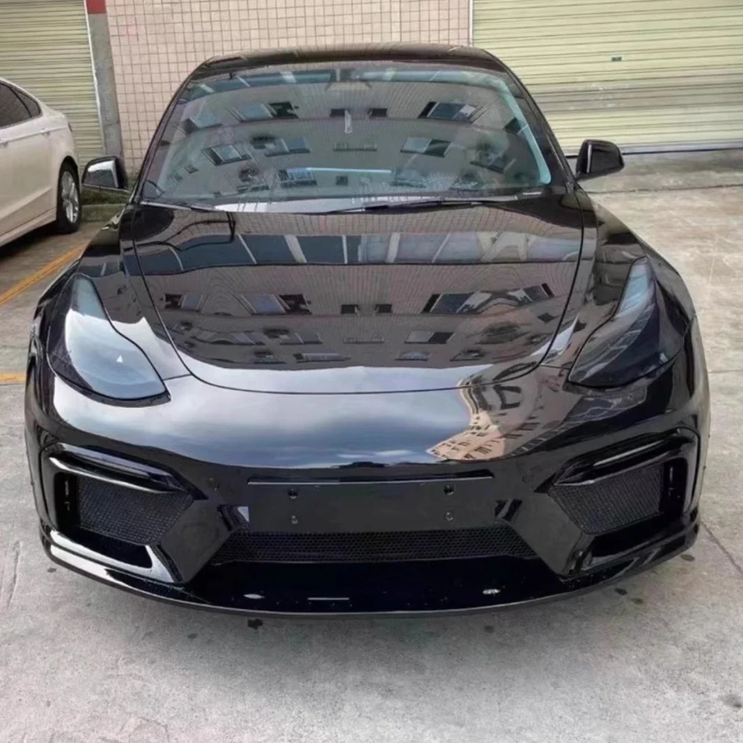Front Bumper Grill Mask Assembly For Tesla Model 3 Modified Gt3 Style ...