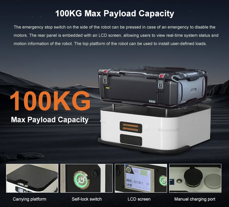 S30 Smart Laser Slam Mapping Navigation Autonomous Industrial Platform Amr Robot Chassis All ...