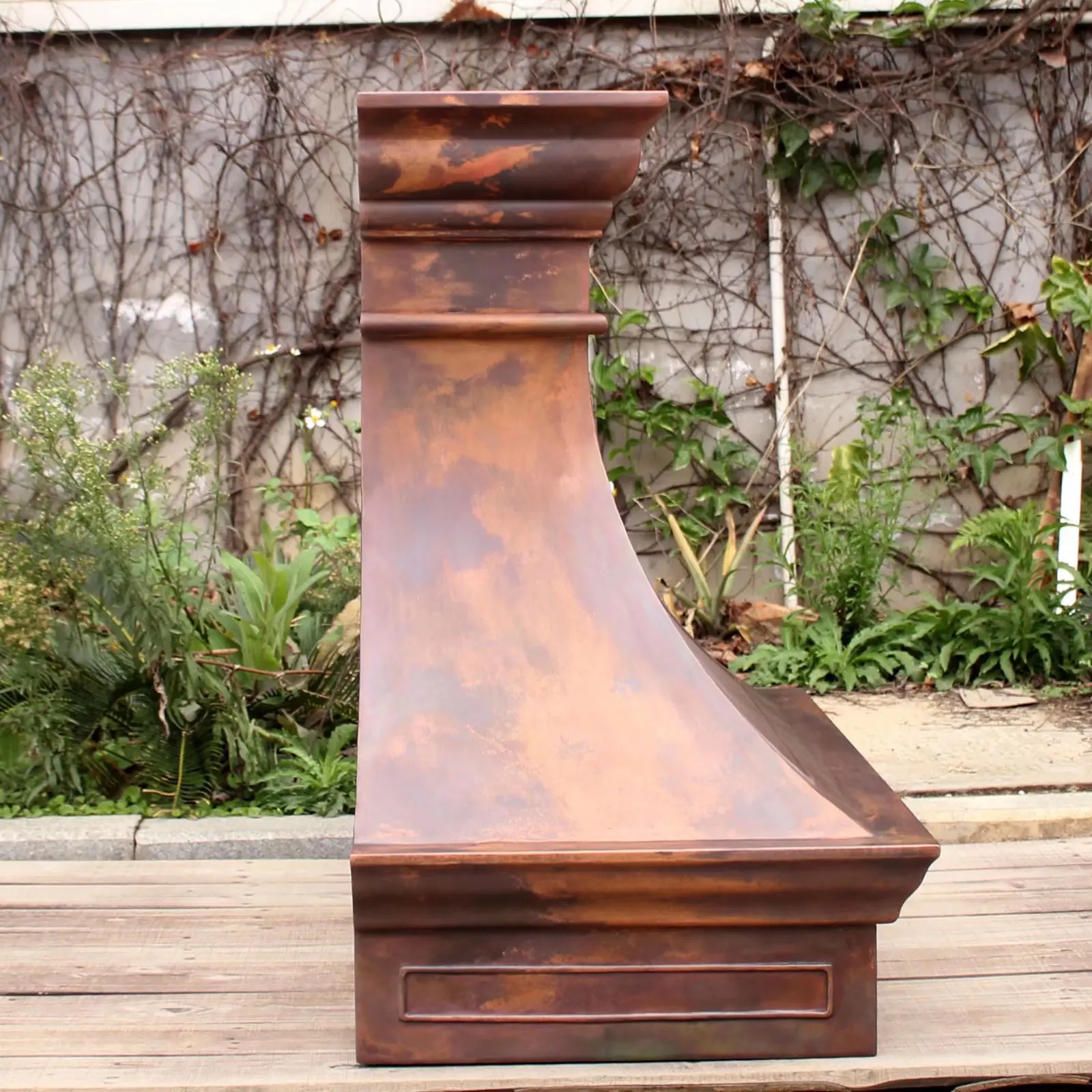 Rustic Copper Range Hood - Luxury Wall Mounted Cooking Hood