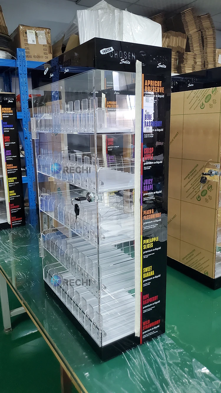 RECHI Illuminated Acrylic Cigarette Storage Display Cabinet