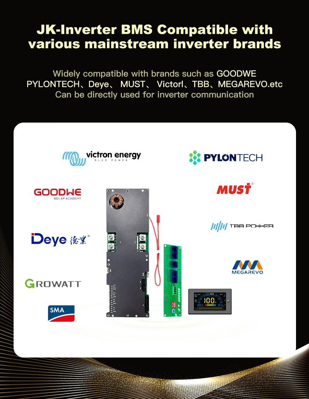 SZXUBA JK Inverter BMS PB2A16S20P 8S 16S 24V 48V 200A 2A Active ...