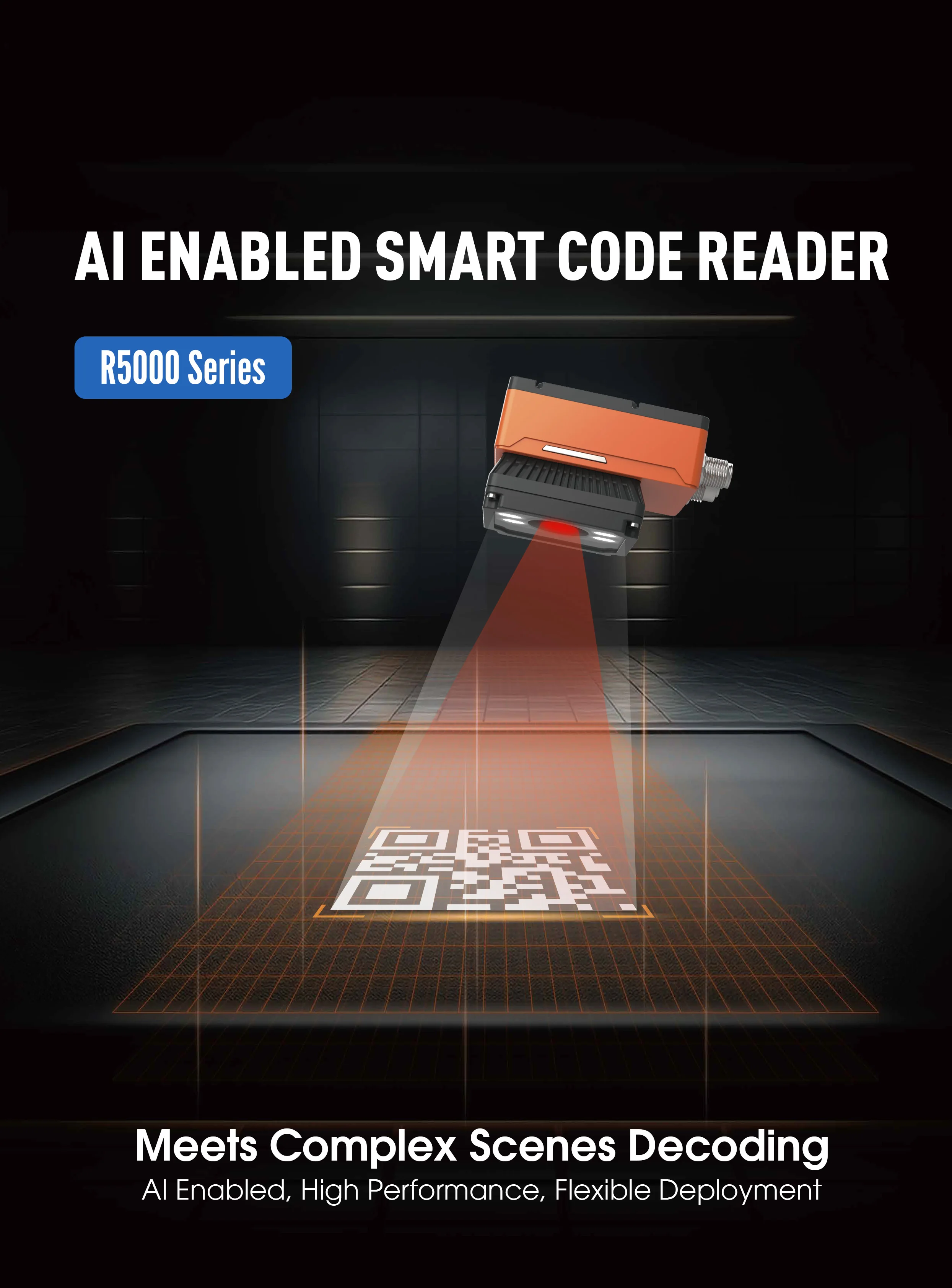 R5016MG AI Enhanced Assembly Line Auto High Speed Code Reading 90 Codes/s Industrial Smart Code ...