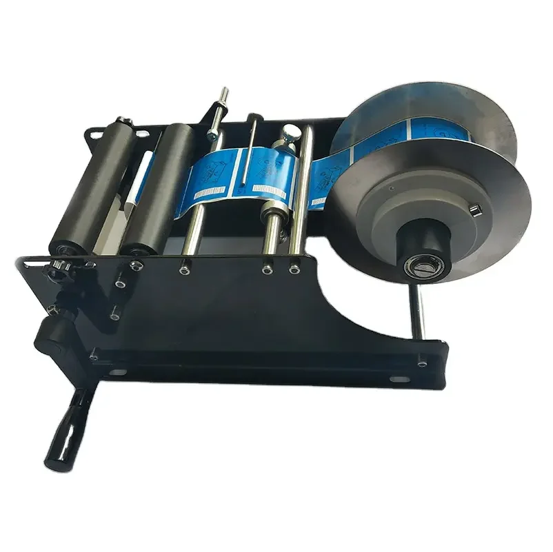 Small Manual Labeling Machine Round Plastic Glass Wine Bottle Adhesive ...