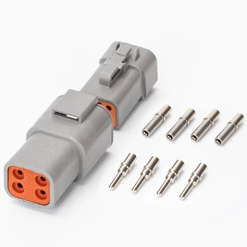 Deutsch Dtp Connector Kit Dtp04-4p Connector Male Female 4 Pin Solid ...