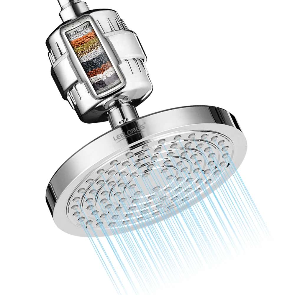 6inch Luxury Water Purifier Shower Head with 15 Stages Filter