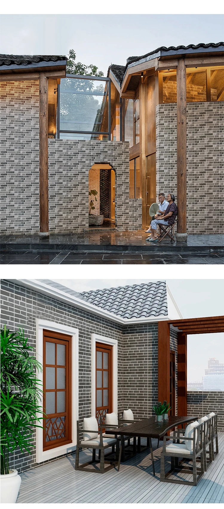 3D Concave-Convex Exterior Wall Tiles by Yuanjing Porcelain