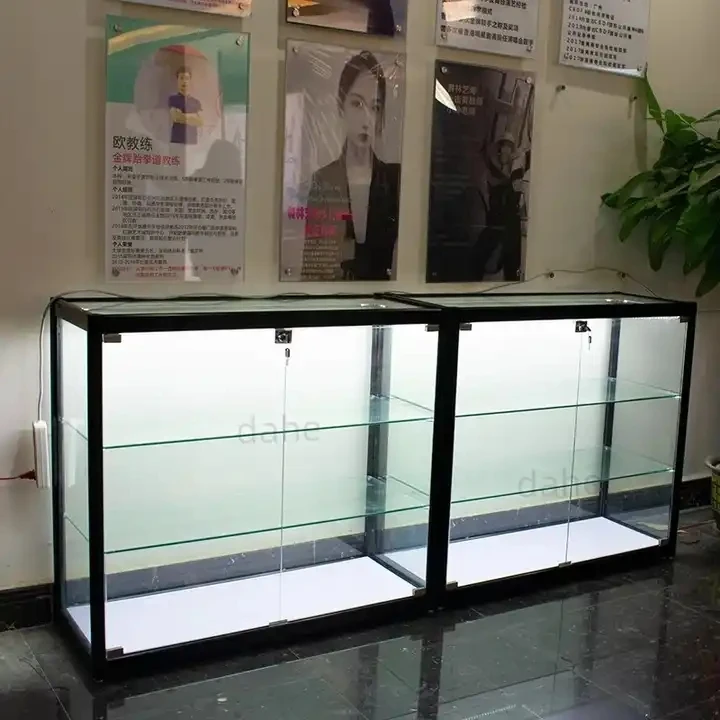 Smoke Shop Cabinets - Premium Glass Showcases with LED