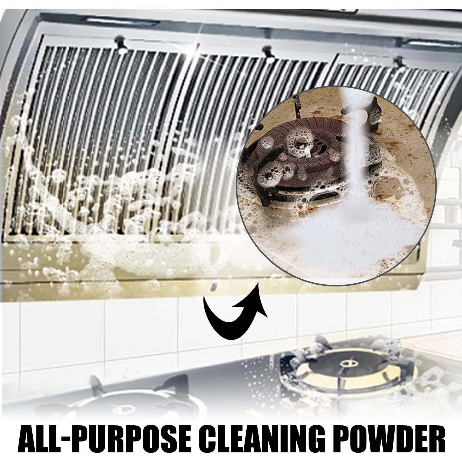Stainless Steel Cleaning Powder Home Pot Bottom Burnt Rust Removal ...