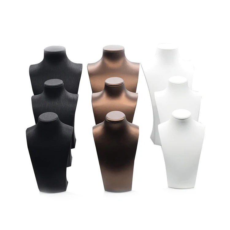 Jewelry Display Busts White Mini Jewelry Display Busts Metal Jewelry ...