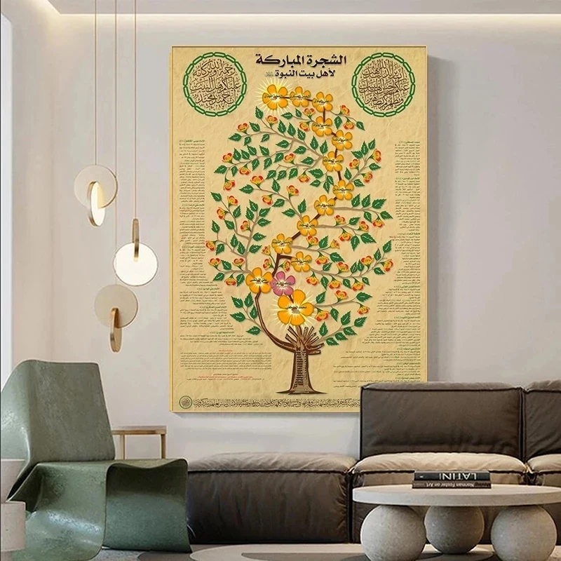 Arabic Calligraphy Art Tree