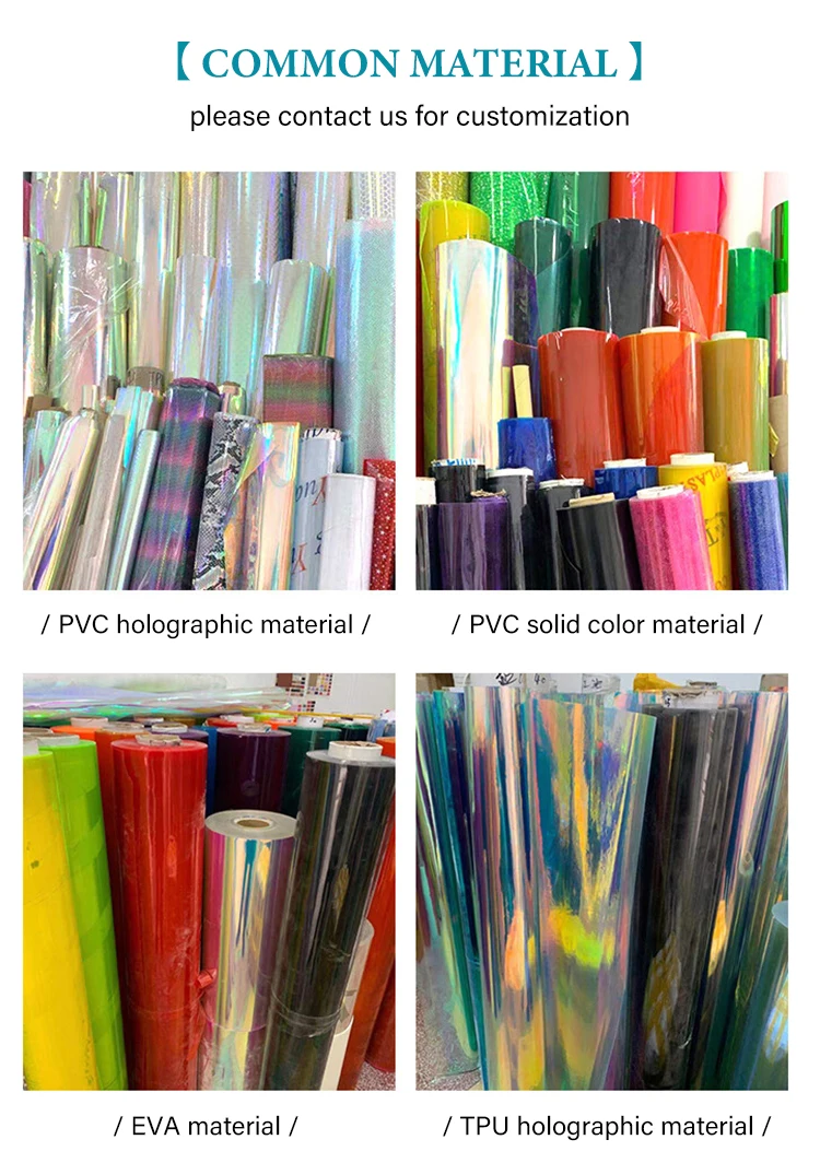 Custom Hologram PVC Beach Tote Bag 2024 Clear Laser Handbag Transparent ...