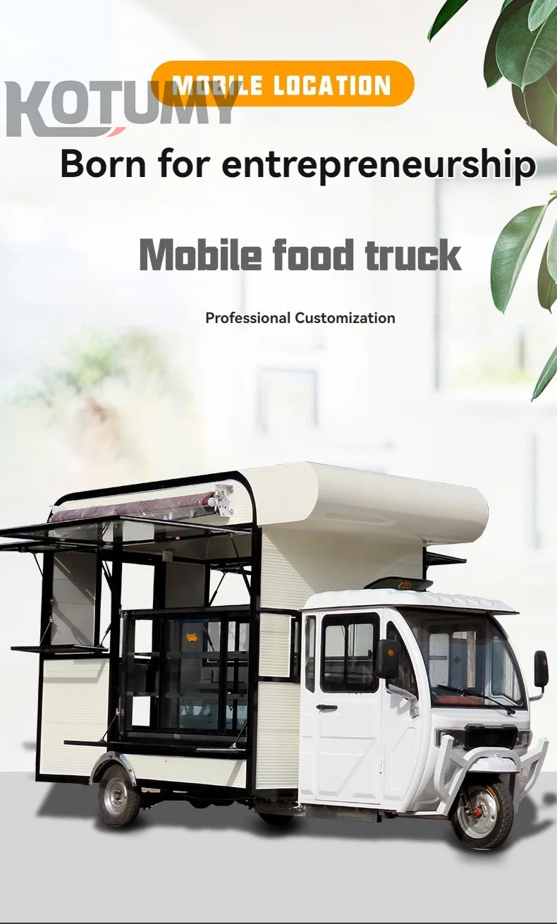 Multi-functional Electric Food Tricycle Hamburger Cart