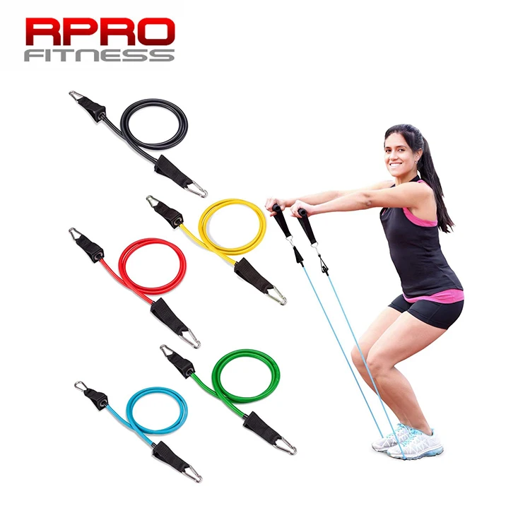 Rpro Pull Up Latex Resistance Tube 11 Piece Resistance Bands Set 11pcs ...
