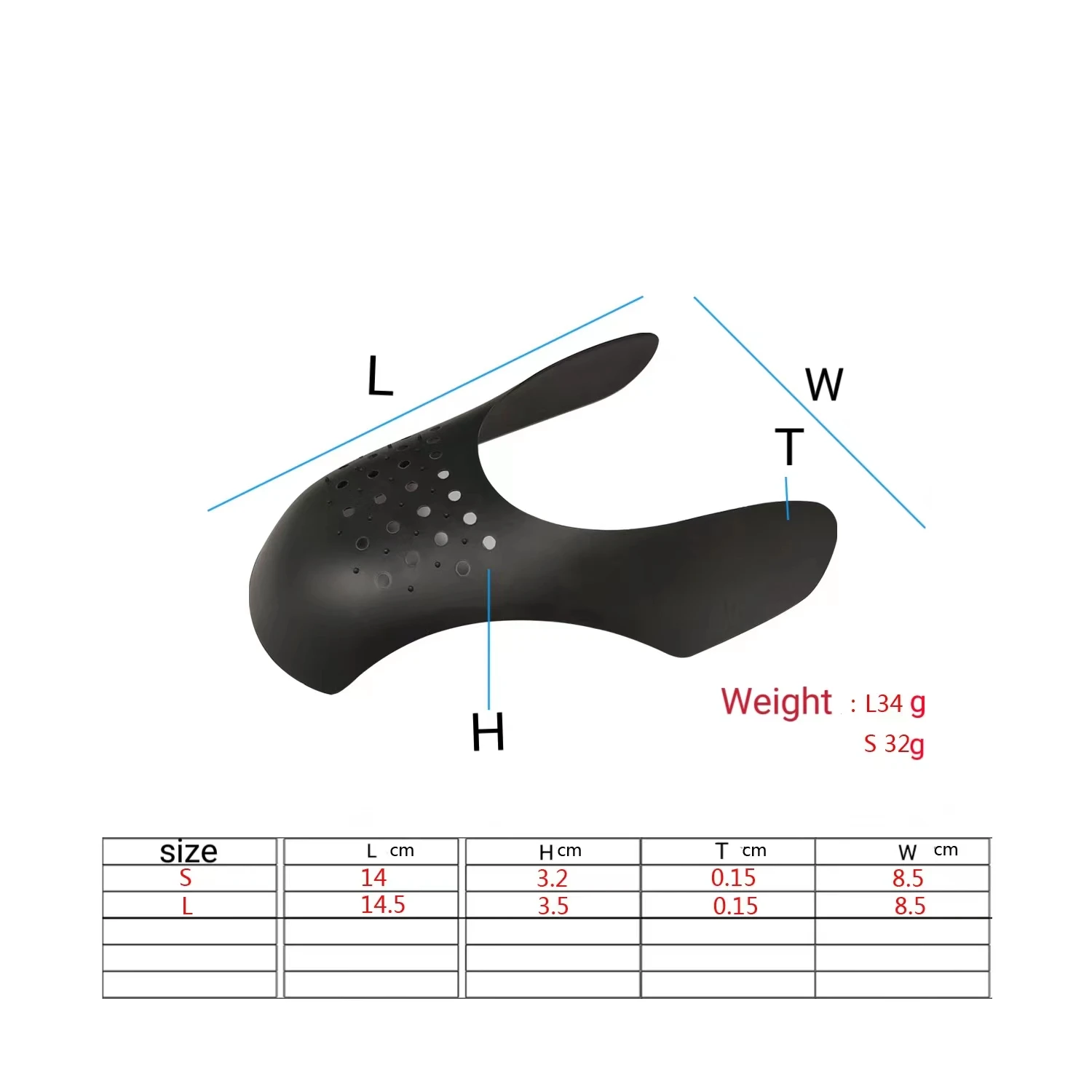 Anti-wrinkle Toe Box Shoe Shield Protectors for Sneakers