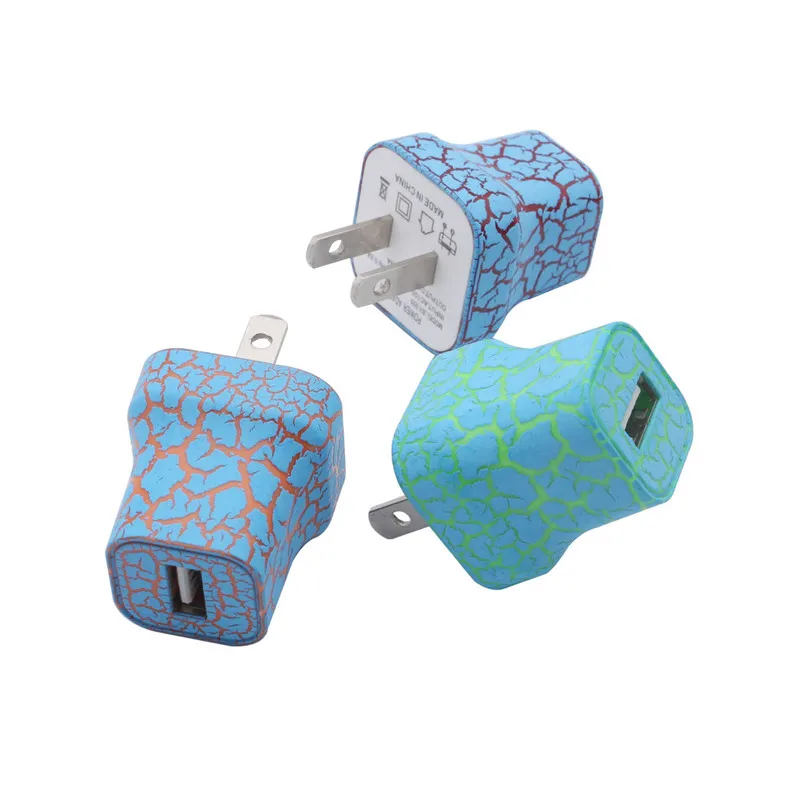 Led Usb Wall Charger Color Glowing Light Travel Home Charging Power ...