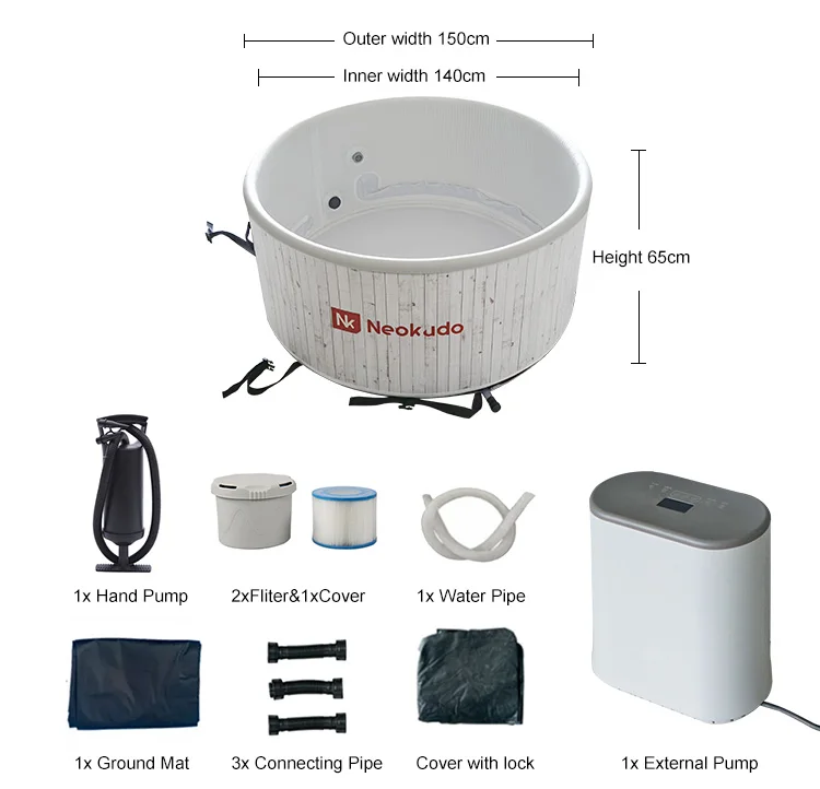 NEOKUDO Customized Drop Stitch Inflatable Hot Tub Spa