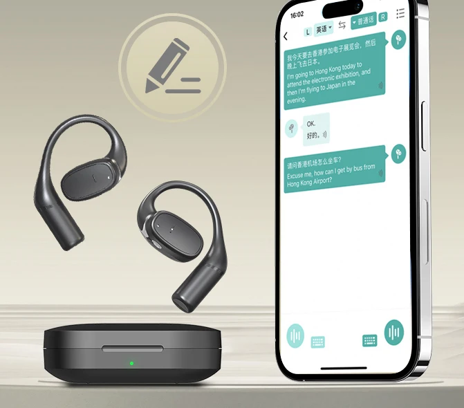 Smart Translation Ai Two-way Earbuds Tws Noise Cancelling Support 150 ...