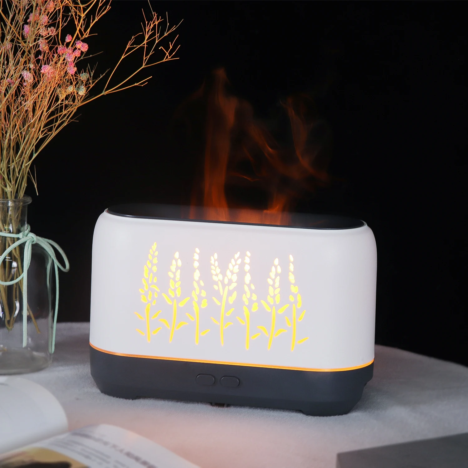Flame Aroma Diffuser 3d Flame Fragrance Diffuser Flame Air Humidifier - Buy Flame Aroma Diffuser ...