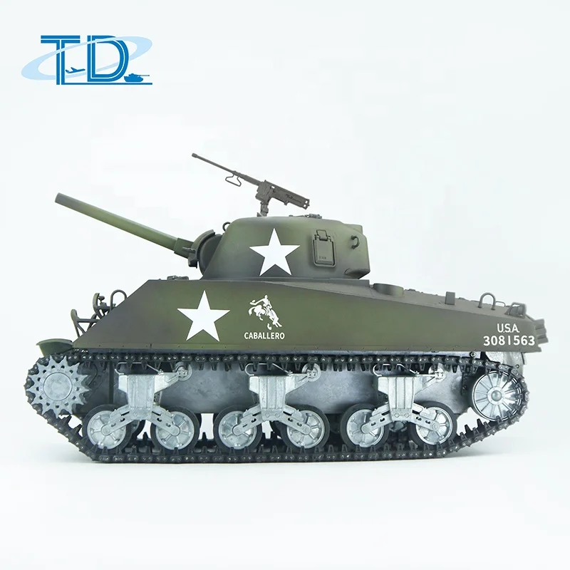 U.S.A "Sherman"M4A3 Customized Painted 1/16 RC Tank Smoke+Sound ...