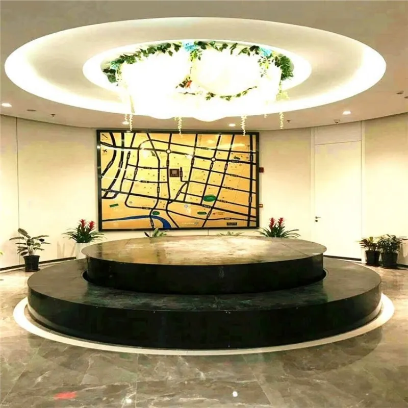 Customized Two Layers Hydraulic Scissor Lift Turntable Stage