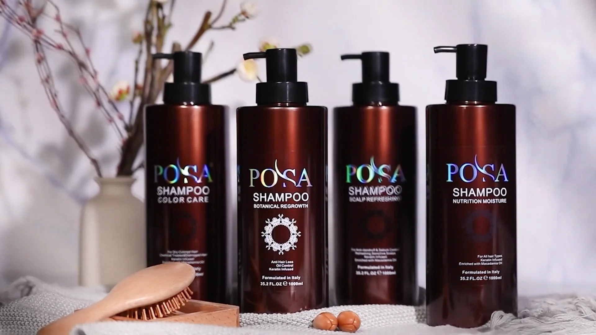 Posa 1000ml Hair Care Products Vitamin Keratin Smoothing Nutrition ...