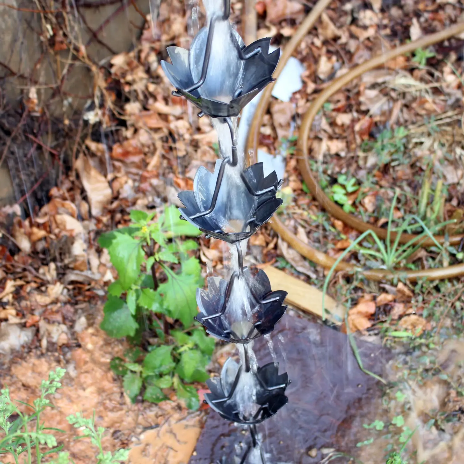 Custom Copper Flower Shape Rain Chain - Decorative Gutter