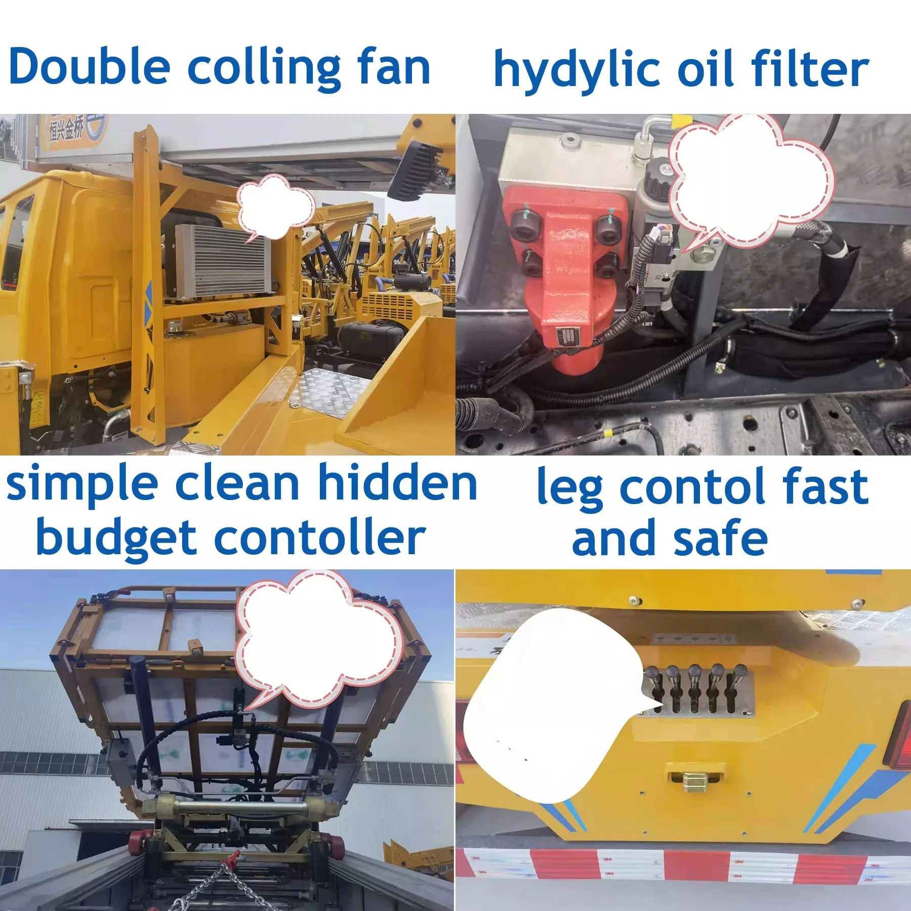 Everstar Ladder Lift Truck Hydraulic Boom Lift Aerial Manlift Work ...