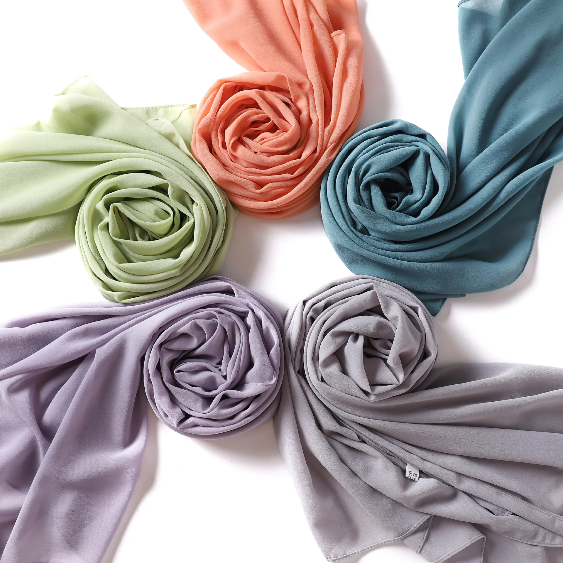 Wholesale High Quality Big Chiffon Hijab Shawl Malaysian Head Scarf ...