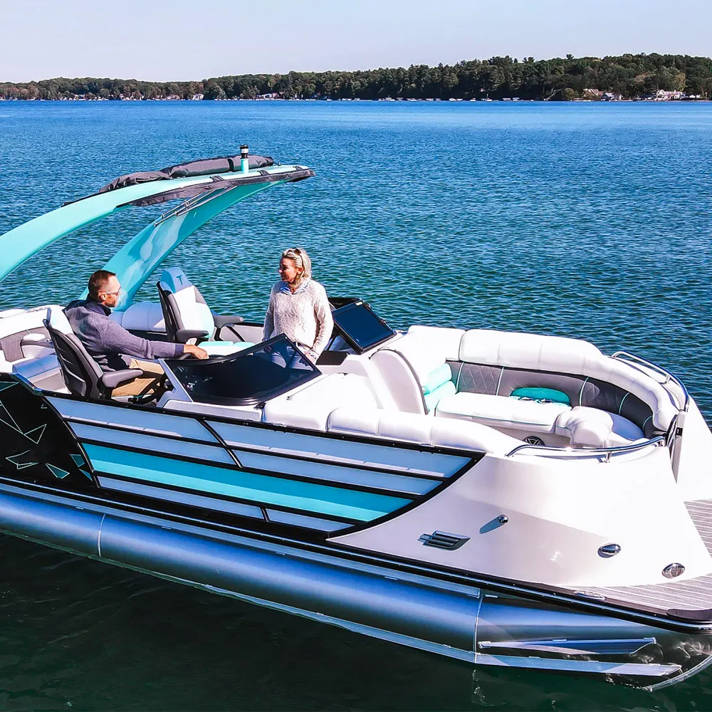 2023 shipyard Kinocean luxury pontoon boat with motor for sale| Alibaba.com