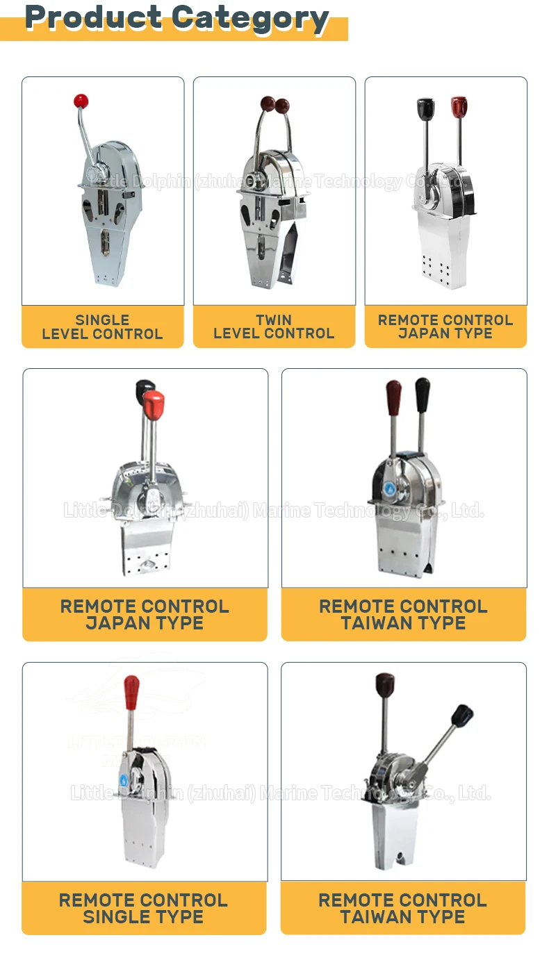 Marine Accessories Top Mount Lever Handle Throttle Control Engine Ship ...