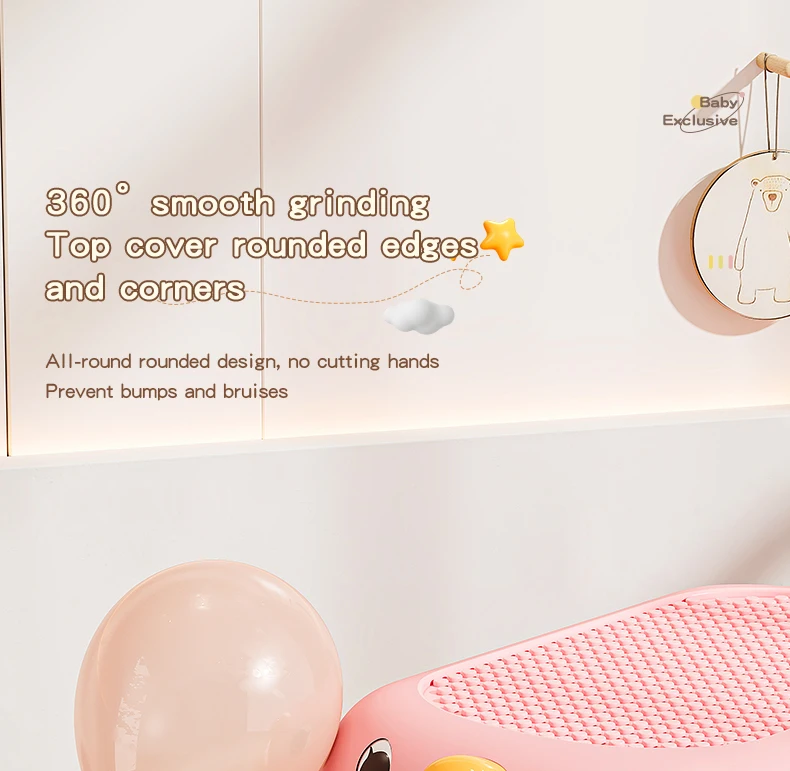Cute Cartoon Animal Stackable Plastic Kids Storage Box Children Toys ...