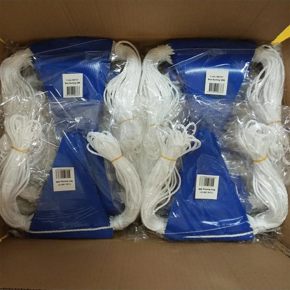 Custom Orange Triangle Bunting Safety Flags Warning Flag On Heavy Duty ...