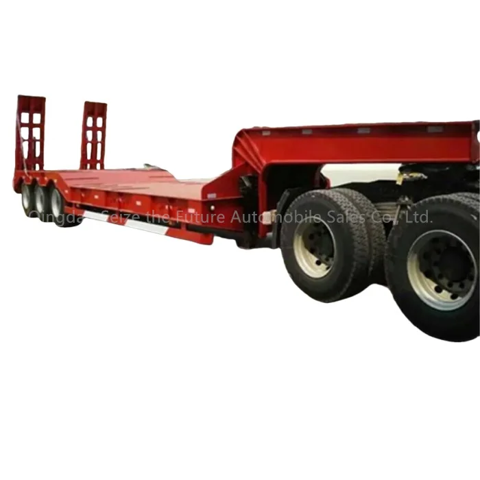 Heavy Duty Low Loader Concave Lowboy 3 Axles 60t Low Bed Lowbed Trailer ...