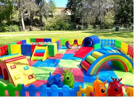 Cute White Farm Soft Play Equipment - Perfect for Toddlers