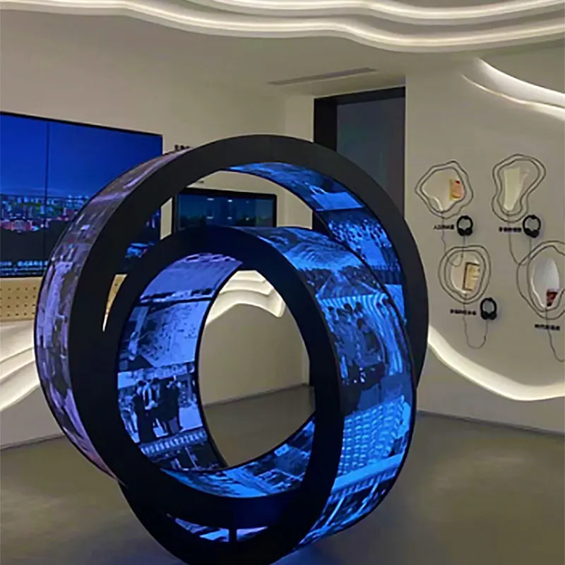 Amazon Hot Sales Curved Led Screen High Brightness P1.875mm Soft Module ...