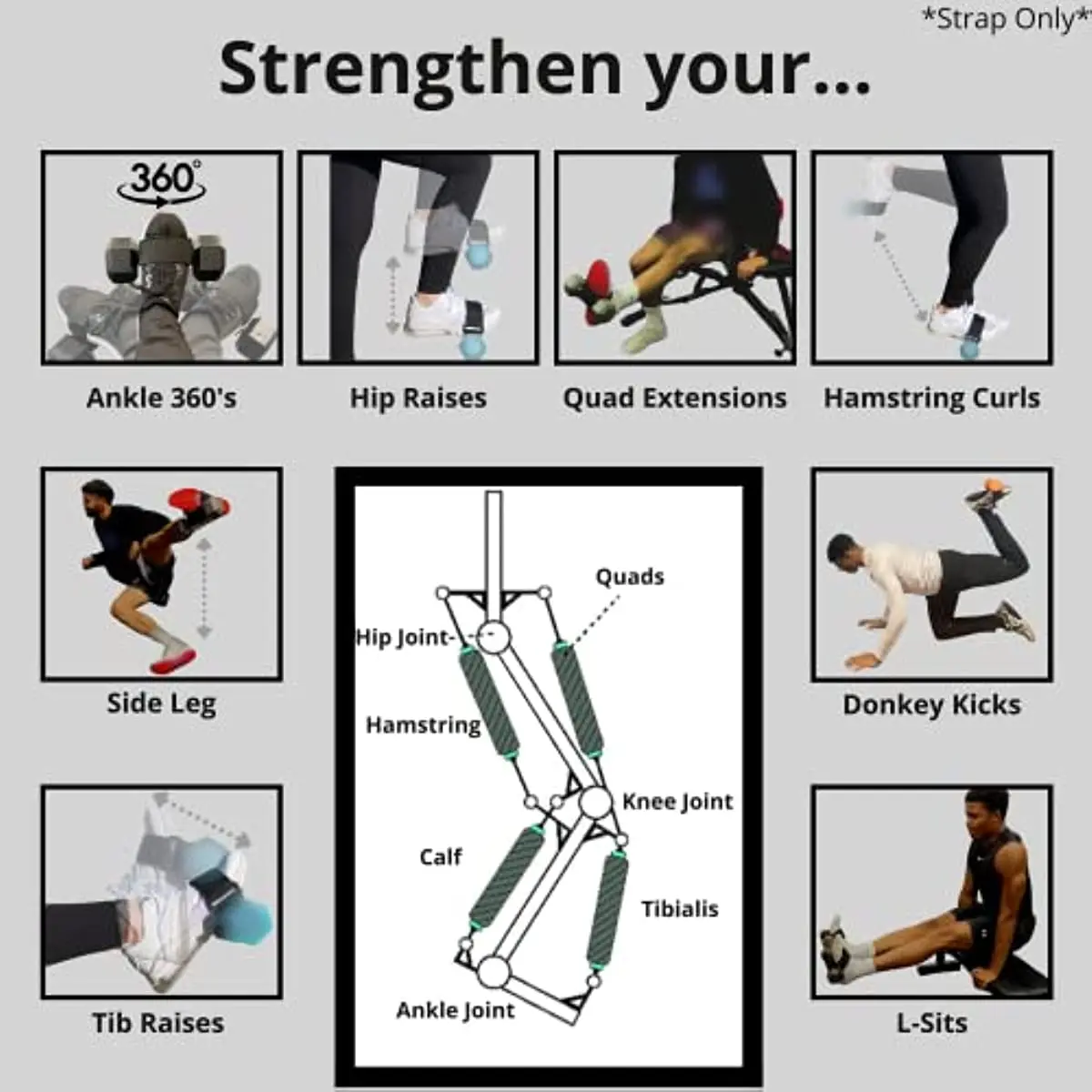 Tib Bar Equipment For Tibialis Trainer Knees Over Toes Tibia Dorsi Calf ...