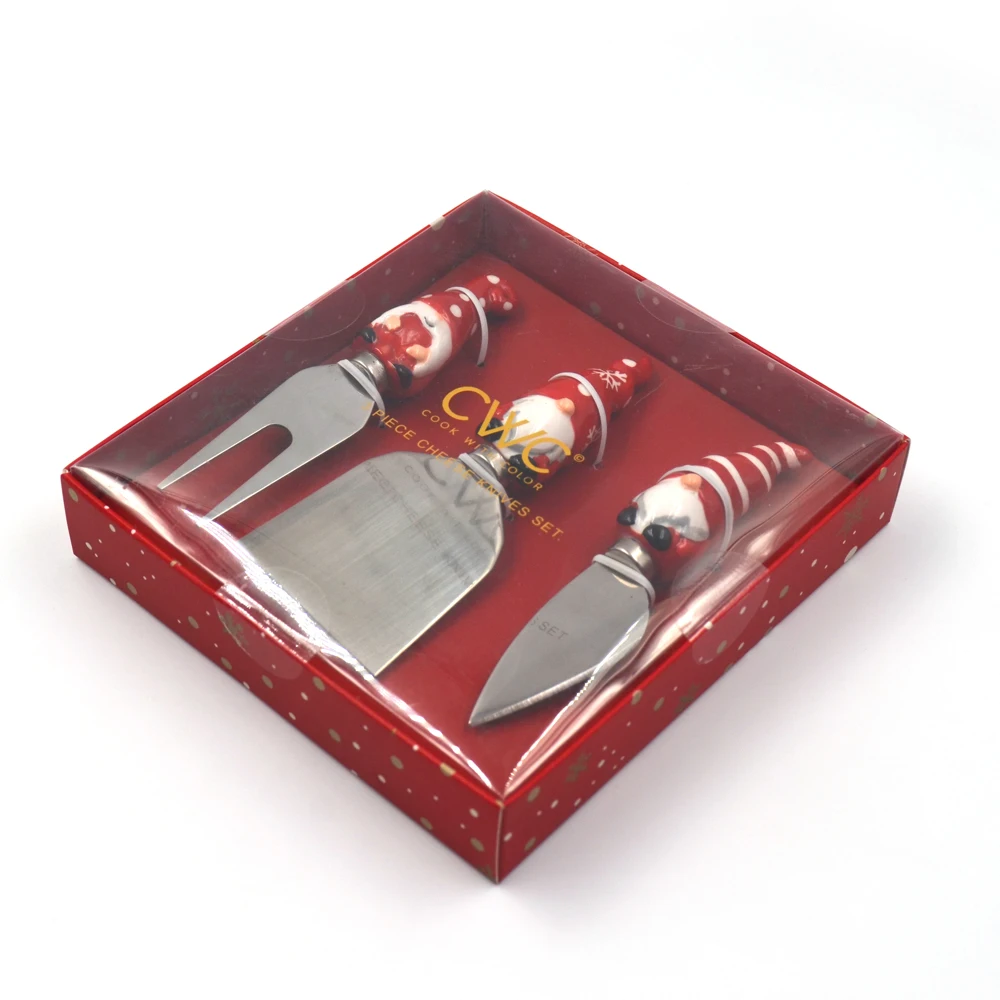 Hand Painted 3-Piece Christmas Stainless Steel Cutlery Set - Eco ...