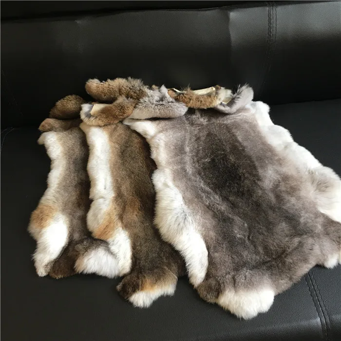 Customize Brown Color And Size Rabbit Fur Floor Rug Coat Material - Buy ...