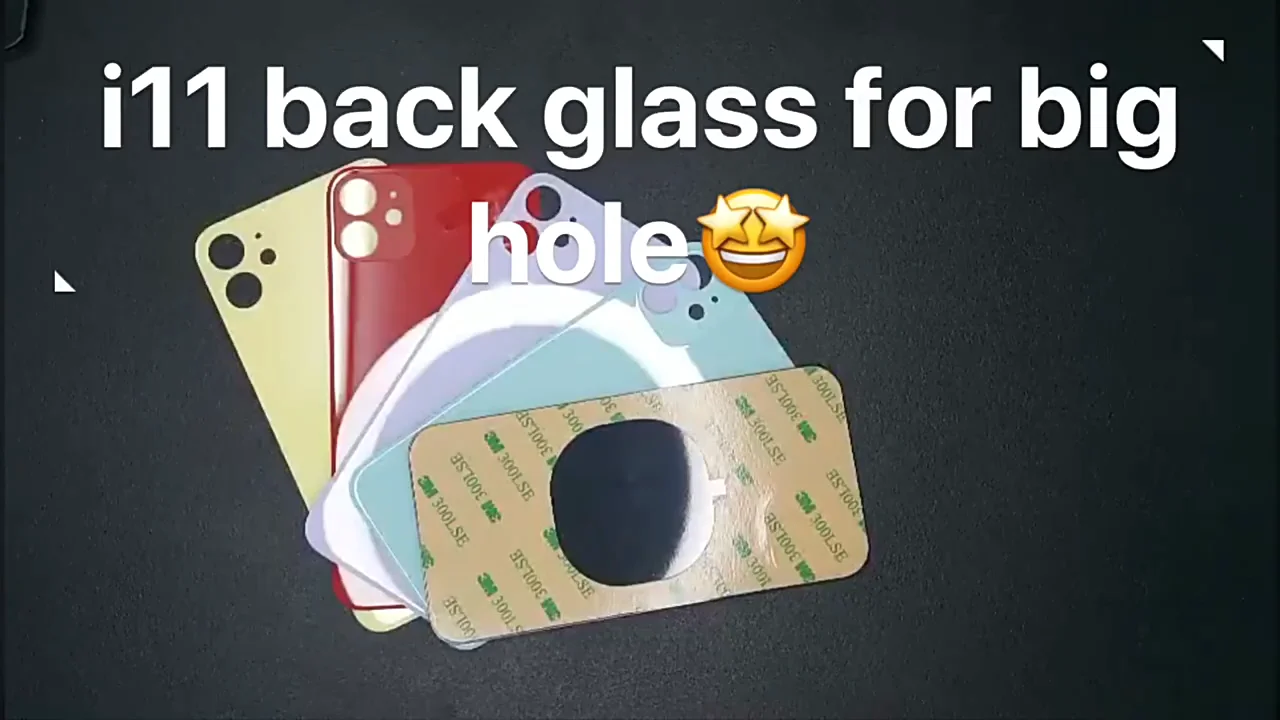 Big Hole Battery Door Back Glass For Iphone 11 11 Pro Max Rear Housing ...