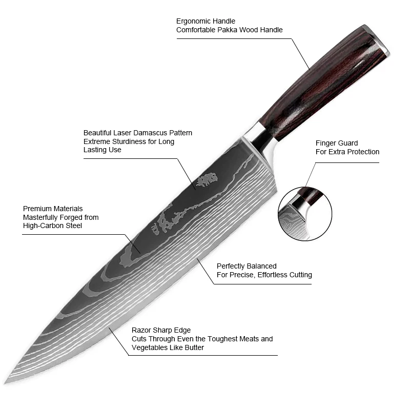 Super Sharp Chef Knives - Professional Cooking Essentials