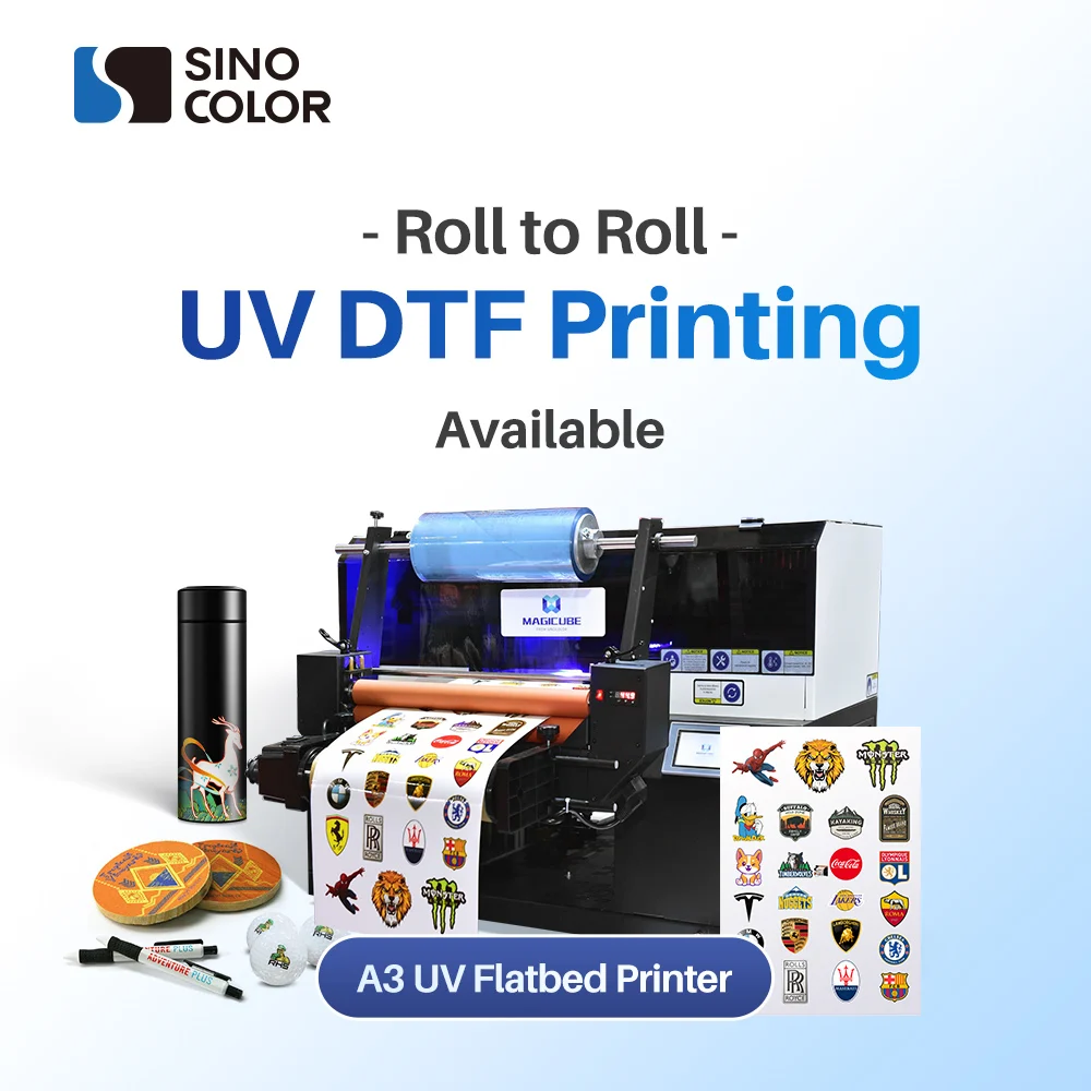 Sinocolor A3 UV Flatbed Printer - Easy Operate & High Quality