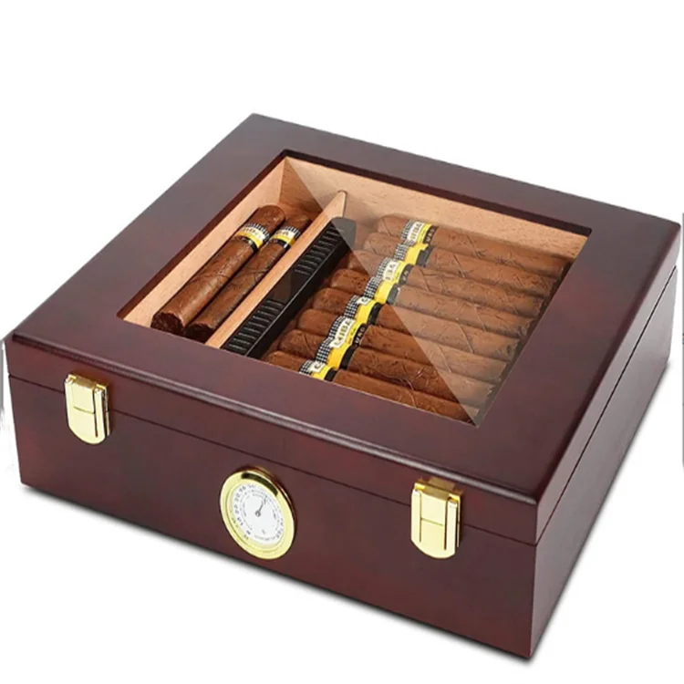 Factory Customized Wooden Cigar Display Box with Glass Lid| Alibaba.com