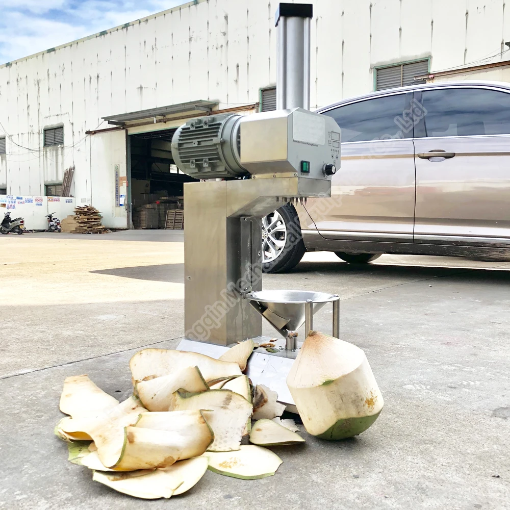 Coconut Husk Skin Peel Trimming Cutting Machine Green Coconut Peel ...