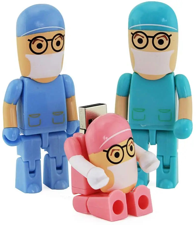 Occupations Robot Doctor Nurse Sportsman Fireman Usb Flash Drive 2.0 3. ...