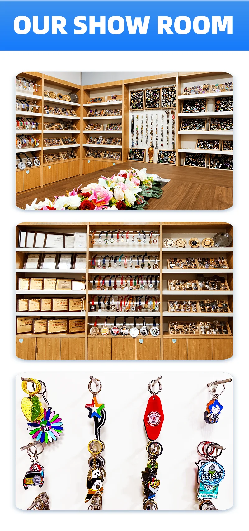 Renhui Hand Fidget Autism Fitchet Spinners 20mm Keyring Key Ring Custom ...