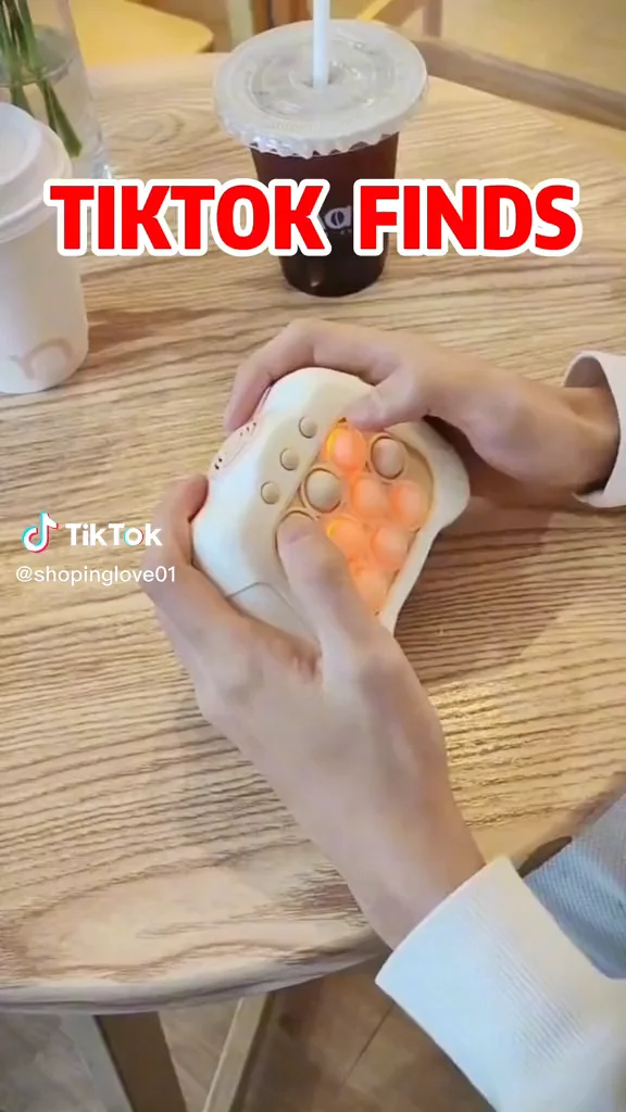 Tiktok New Bubbleed Air Bladder Sensory Fidget Game Electronic Light Up ...