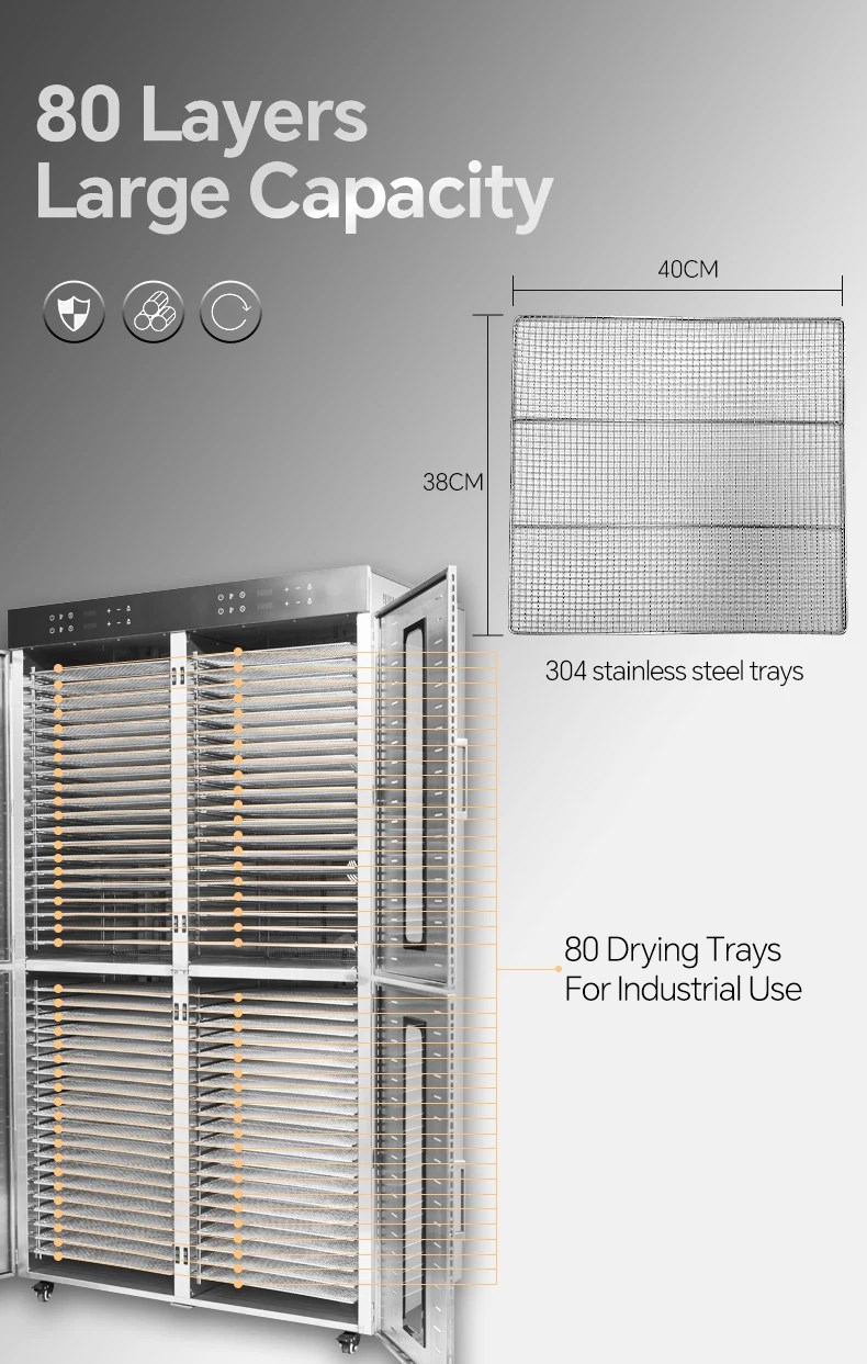 Oem Support 80 Layers Industrial Large Capacity Fruit Drying Machine ...