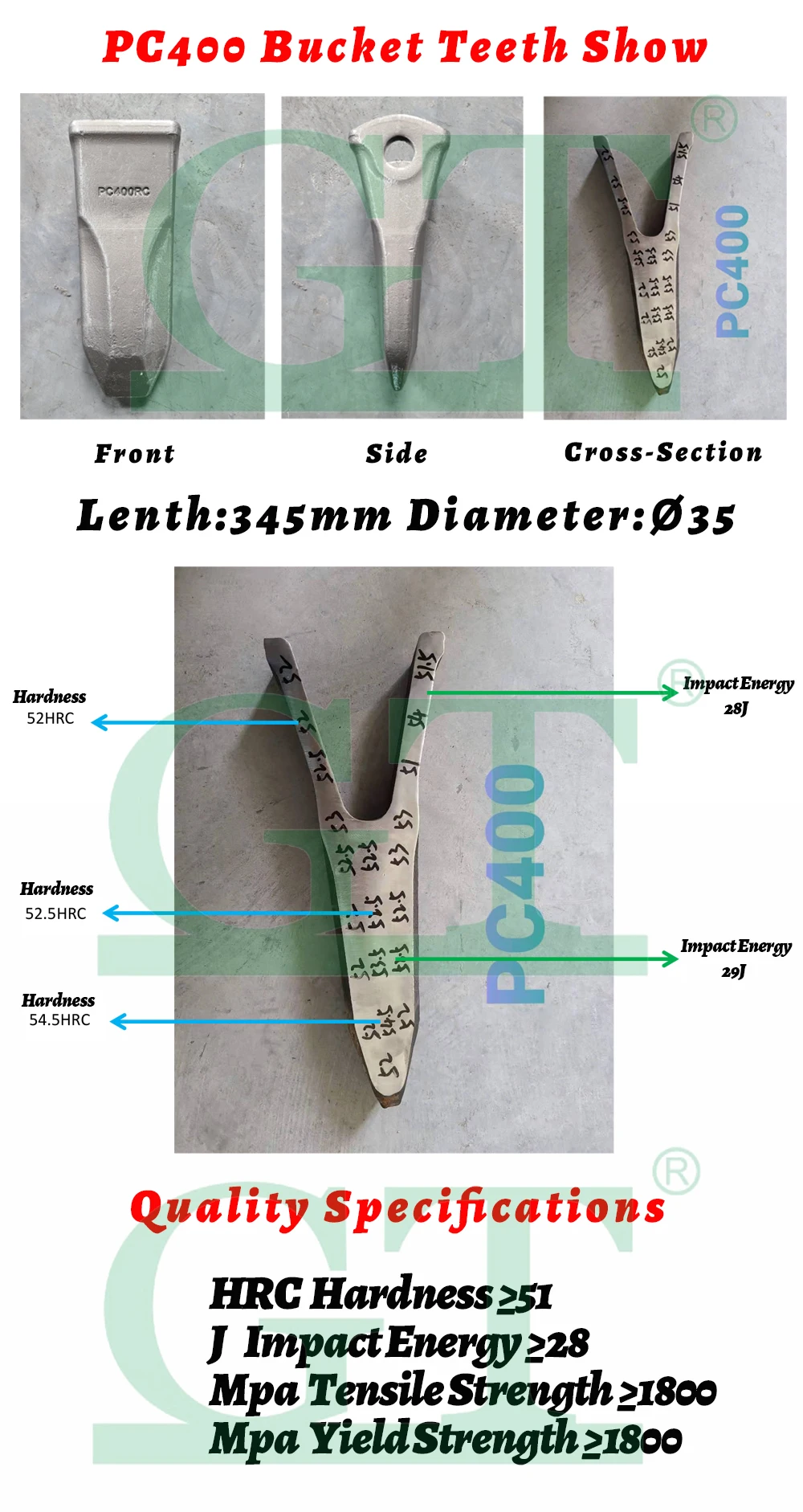 Forging Bucket Tooth Point - Durable Excavator Teeth