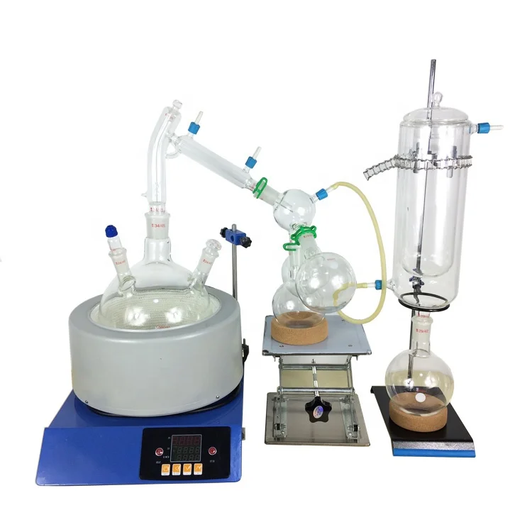 Laboratory Glassware Distillation Short Path Head with Collection Cup ...