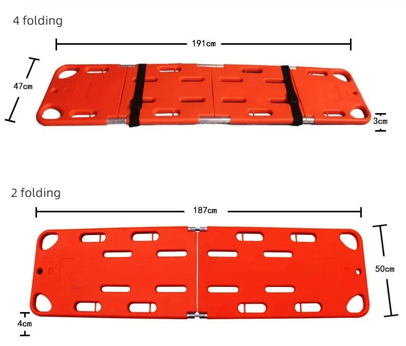 2 Folding Spine Board Portable Backboard Spinal Stretcher Transport ...
